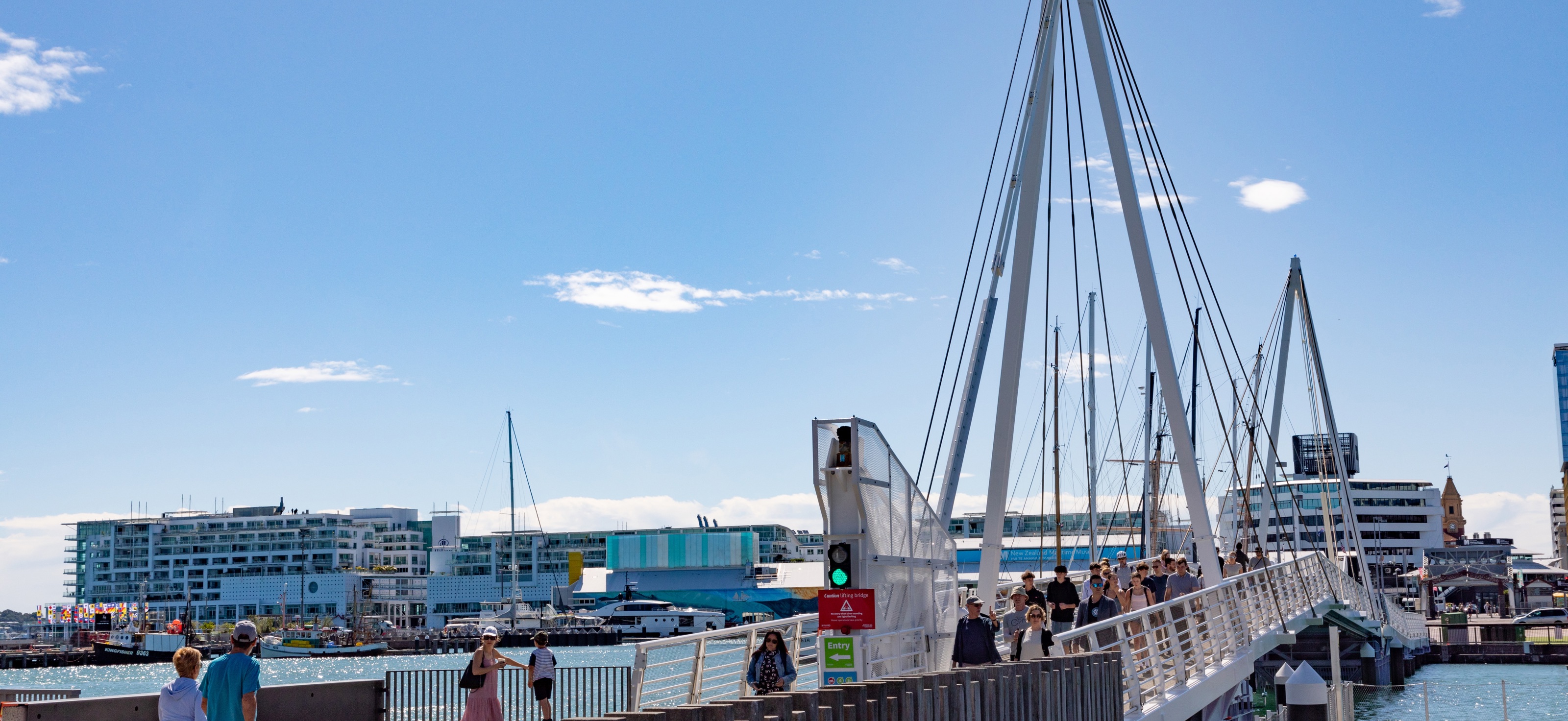 Wynyard Crossing Bridge reopens to public - Auckland Council